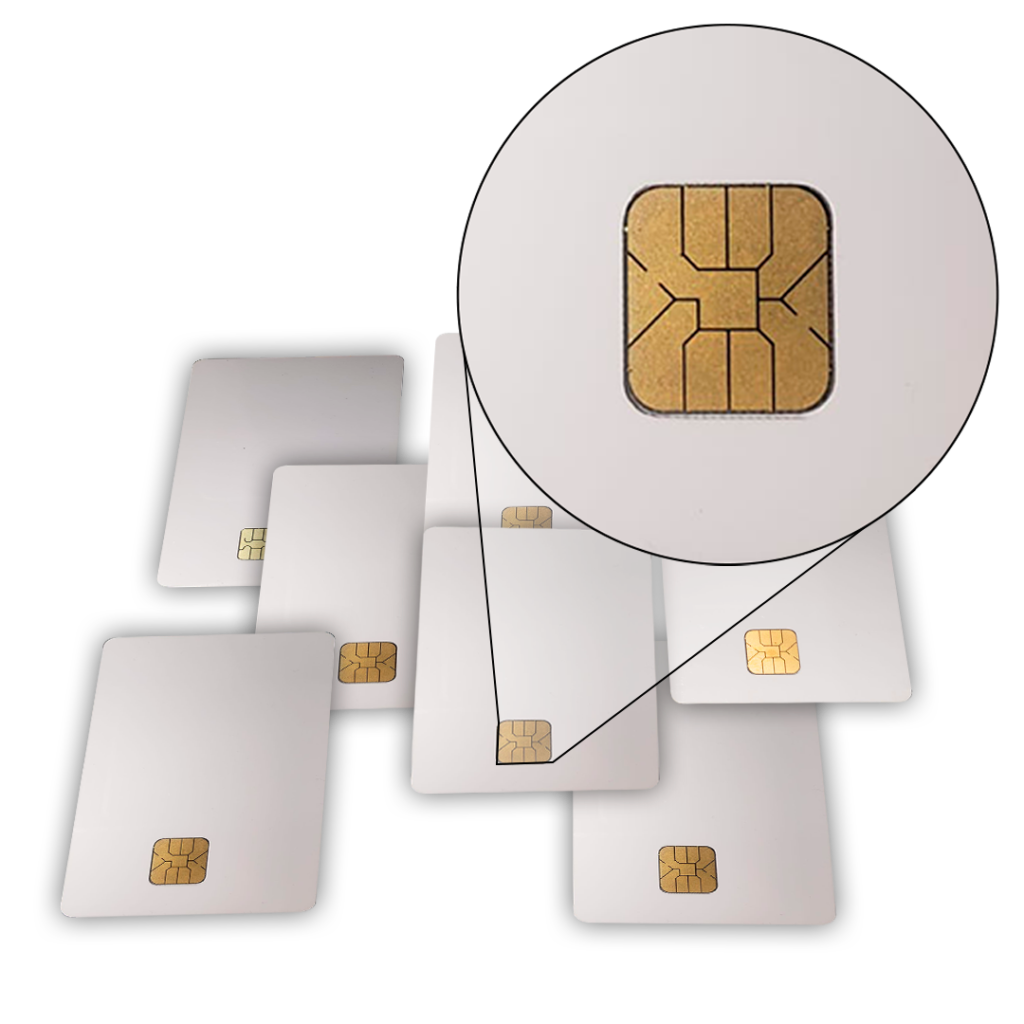Tarjetas blancas con chip - precio accesible para que tu las imprimas